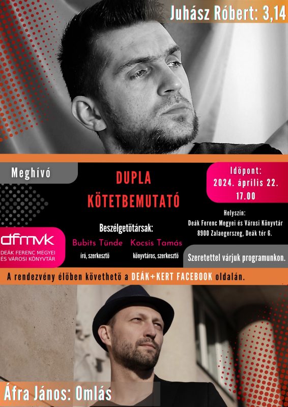 Zalaegerszeg Turizmusa - » Áfra János, Juhász Róbert – Dupla kötetbemutató